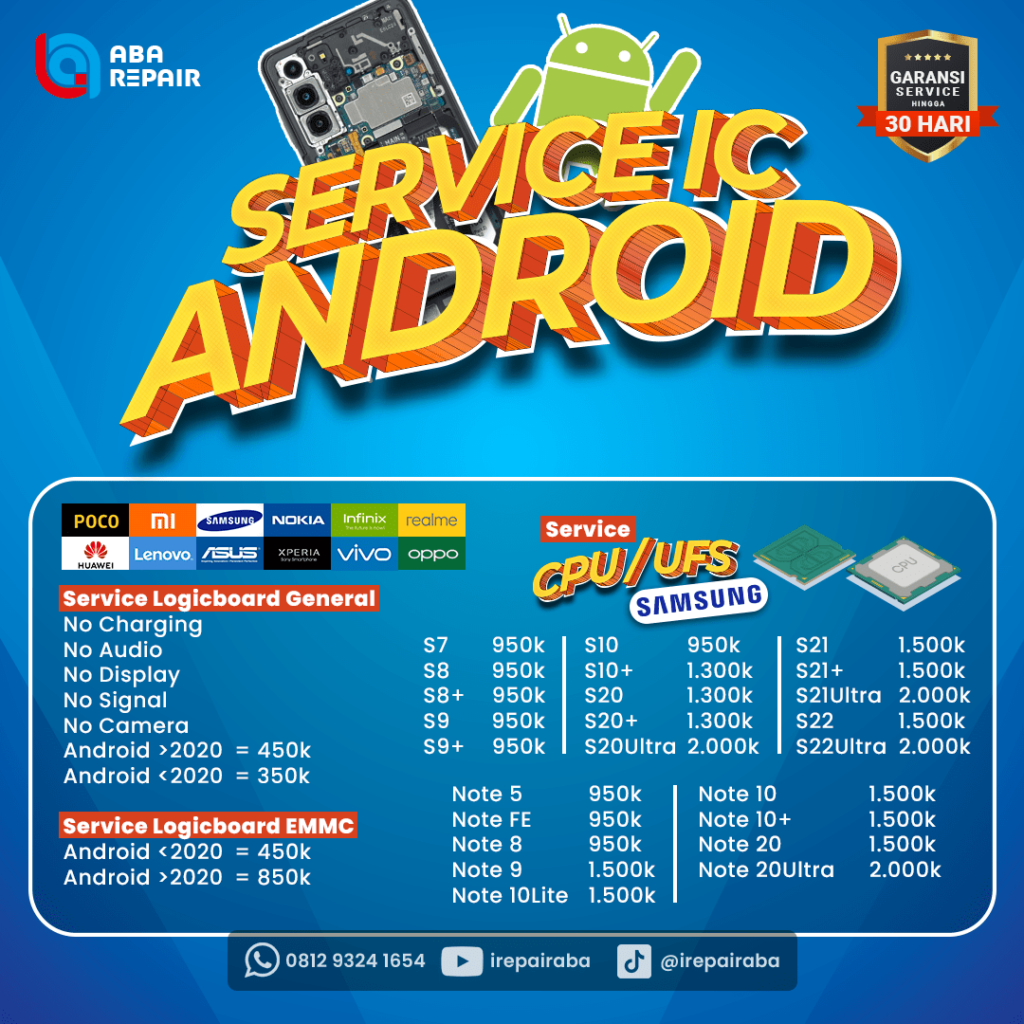 Service CPU iPhone iPad Macbook Android - ABA REPAIR